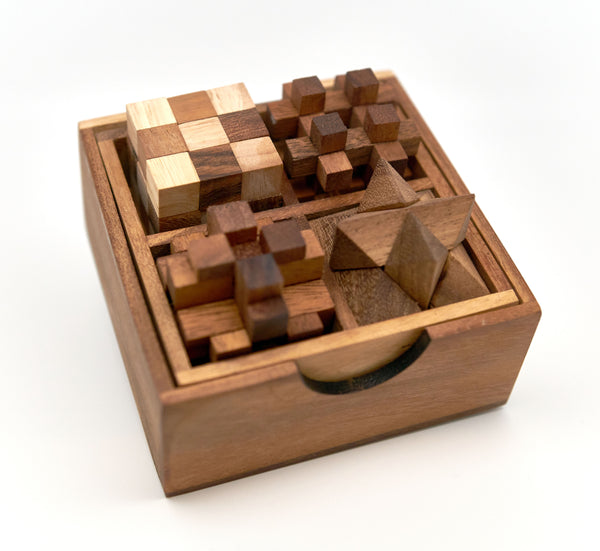 4 Brain Teasers in a Box - Solve It! Think Out of the Box