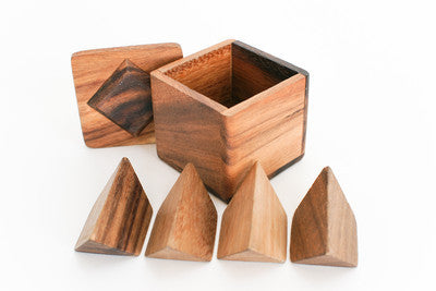 Pyramidouble - Brain Teaser Wooden Puzzle - Solve It! Think Out of the Box