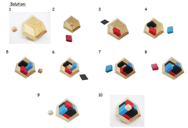 Leaning Pyramid - Wooden Puzzle - Solve It! Think Out of the Box